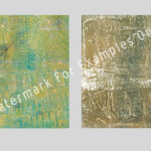 Earthy Spring Hues Gelli Texture Pages Set, Printable Papers Collection ...