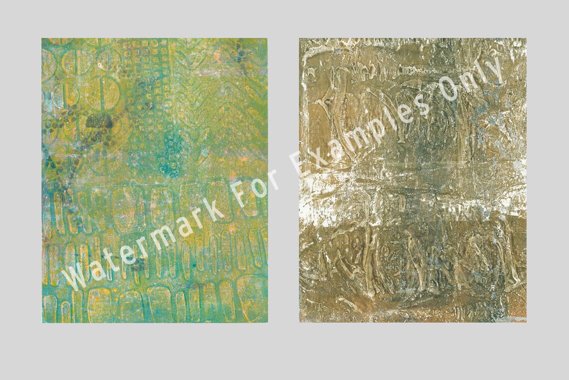 Earthy Spring Hues Gelli Texture Pages Set, Printable Papers Collection ...