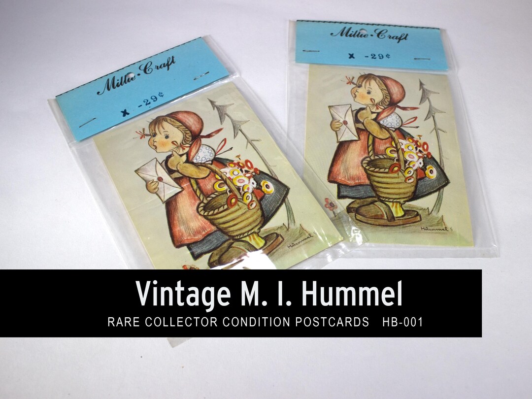 Vintage M.I. Hummel Postcard | 1970s "the Little Messenger" Ephemera - Etsy