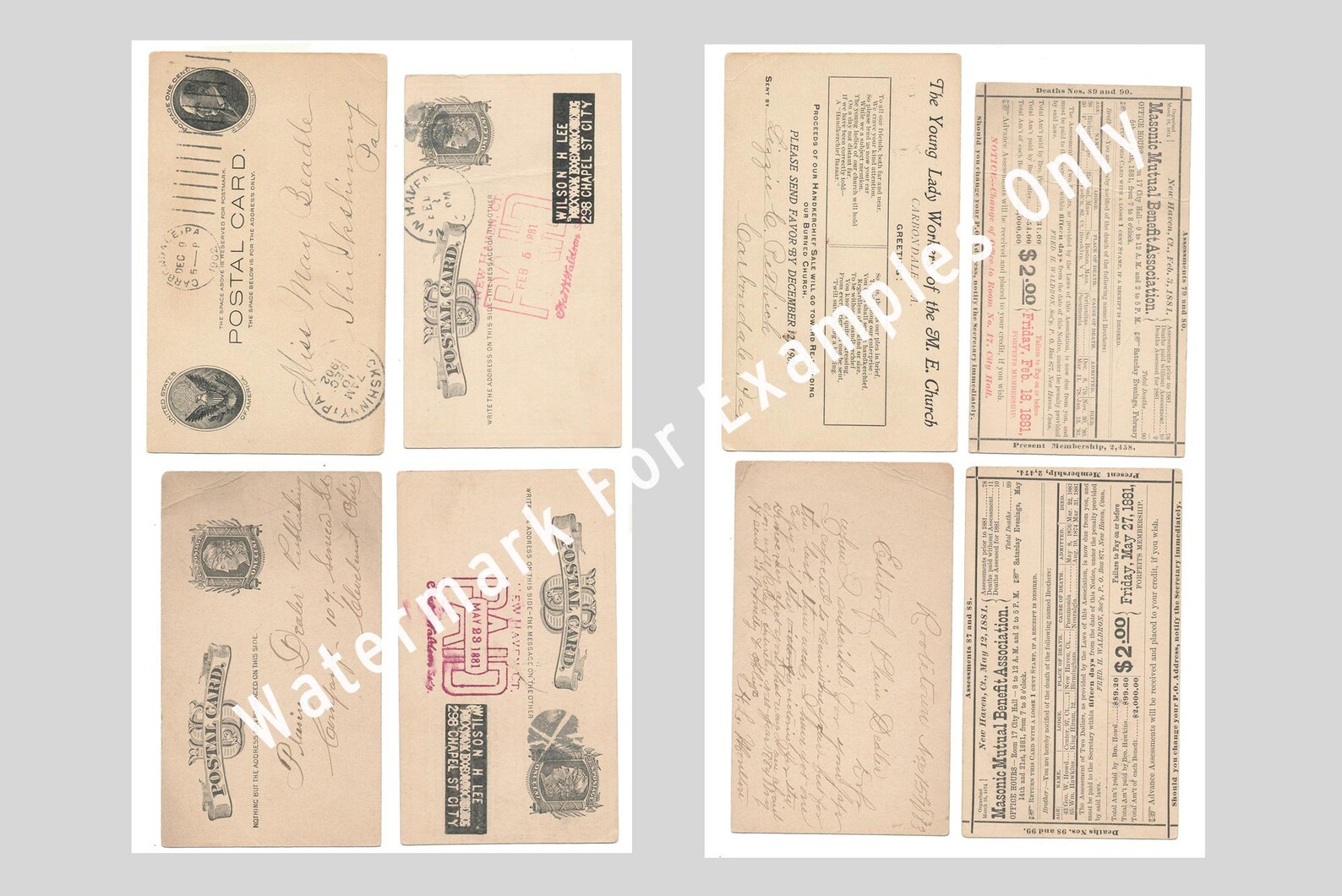 Antique Postcards & Page Heads Digital Download Ephemera Pack for ...