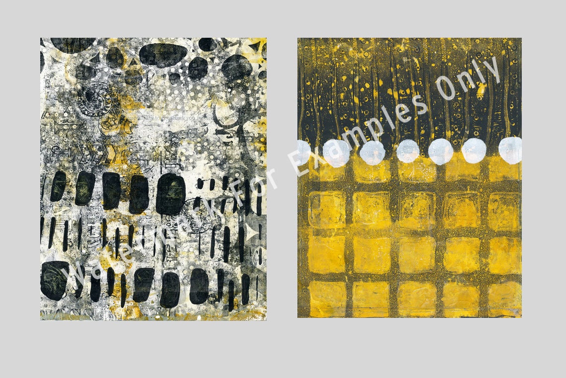 Gelli Digital Textures for Collage, Journaling, Mixed Media ...