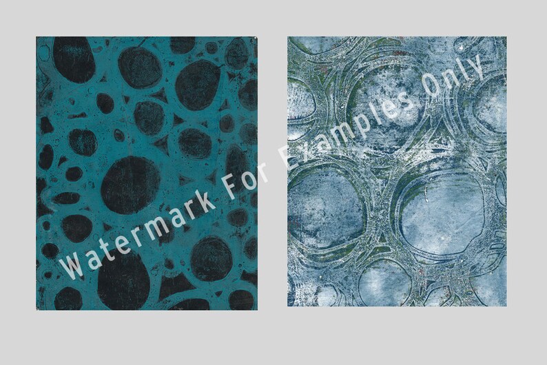 Earthy Spring Hues Gelli Texture Pages Set, Printable Papers Collection ...