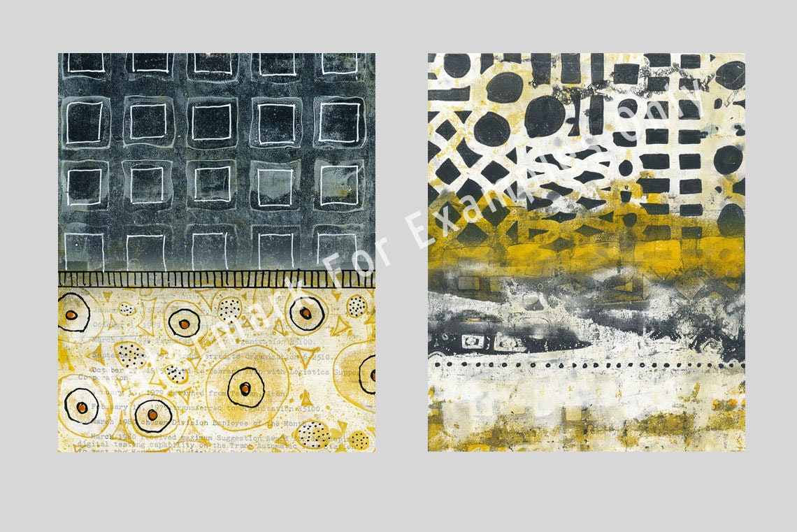 Gelli Digital Textures for Collage, Journaling, Mixed Media ...