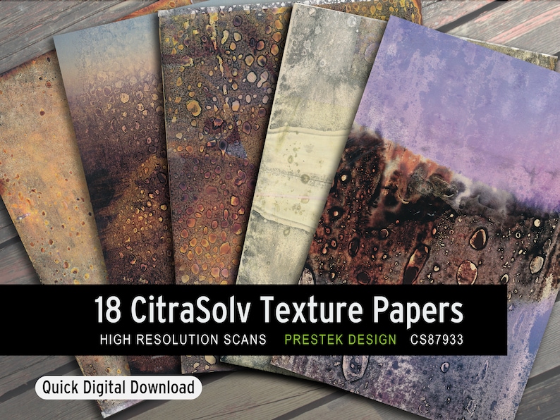 Printable Paper Pack for Collage, Mixed Media, Journaling, Organic ...