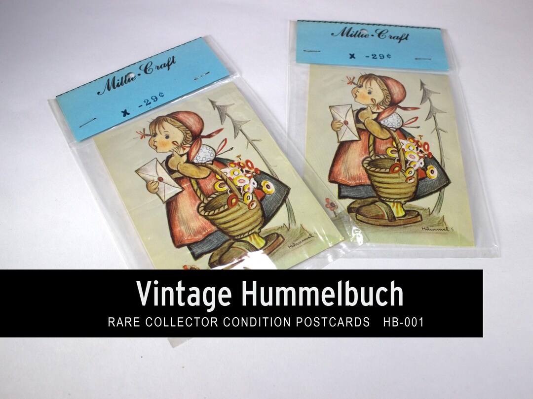 Vintage M. I. Hummel Little Messenger Postcard Ephemera | Collectable ...