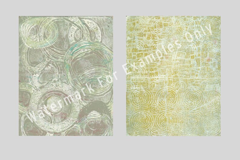 Earthy Spring Hues Gelli Texture Pages Set, Printable Papers Collection ...