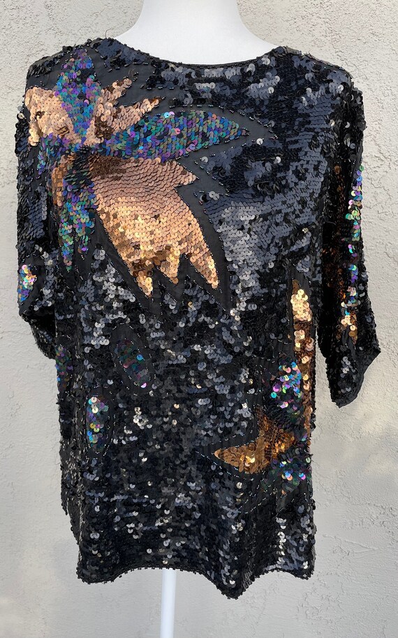 vintage sequin sensational 1980s - Gem