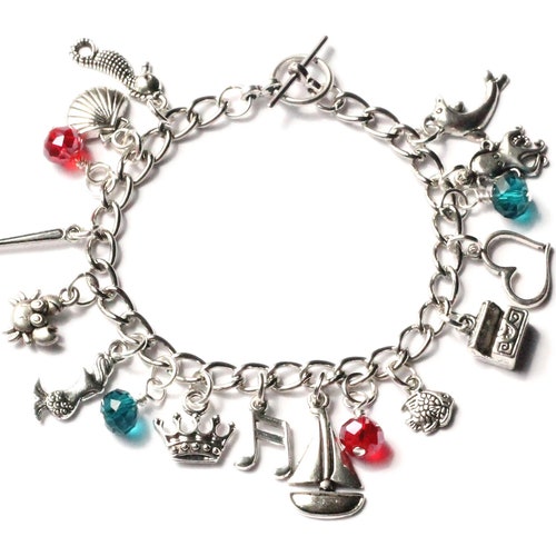 Little Mermaid Charm Bracelet - Etsy