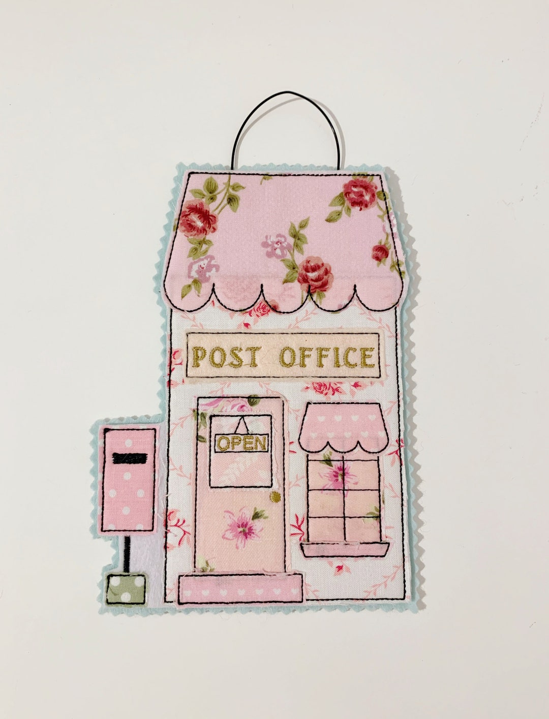 Personalised Fabric Hanging Post Office / Shop / House / Cottage ...