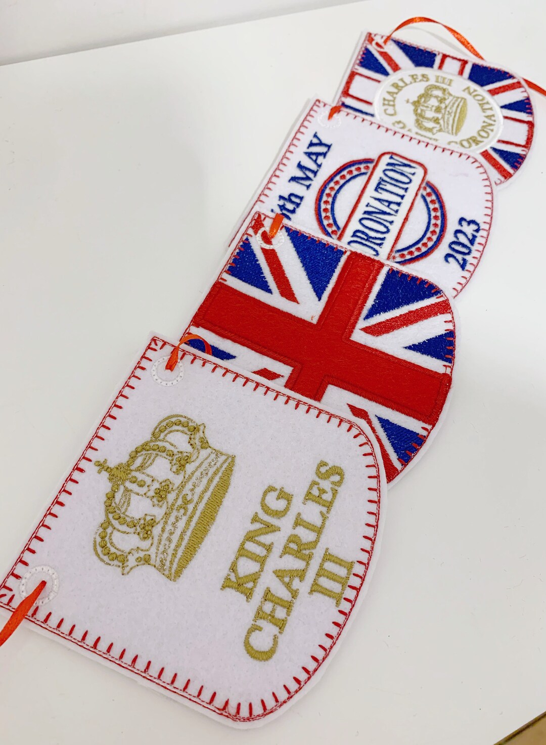 Hanging Felt King Charles III Coronation BUNTING Memory Decoration ...