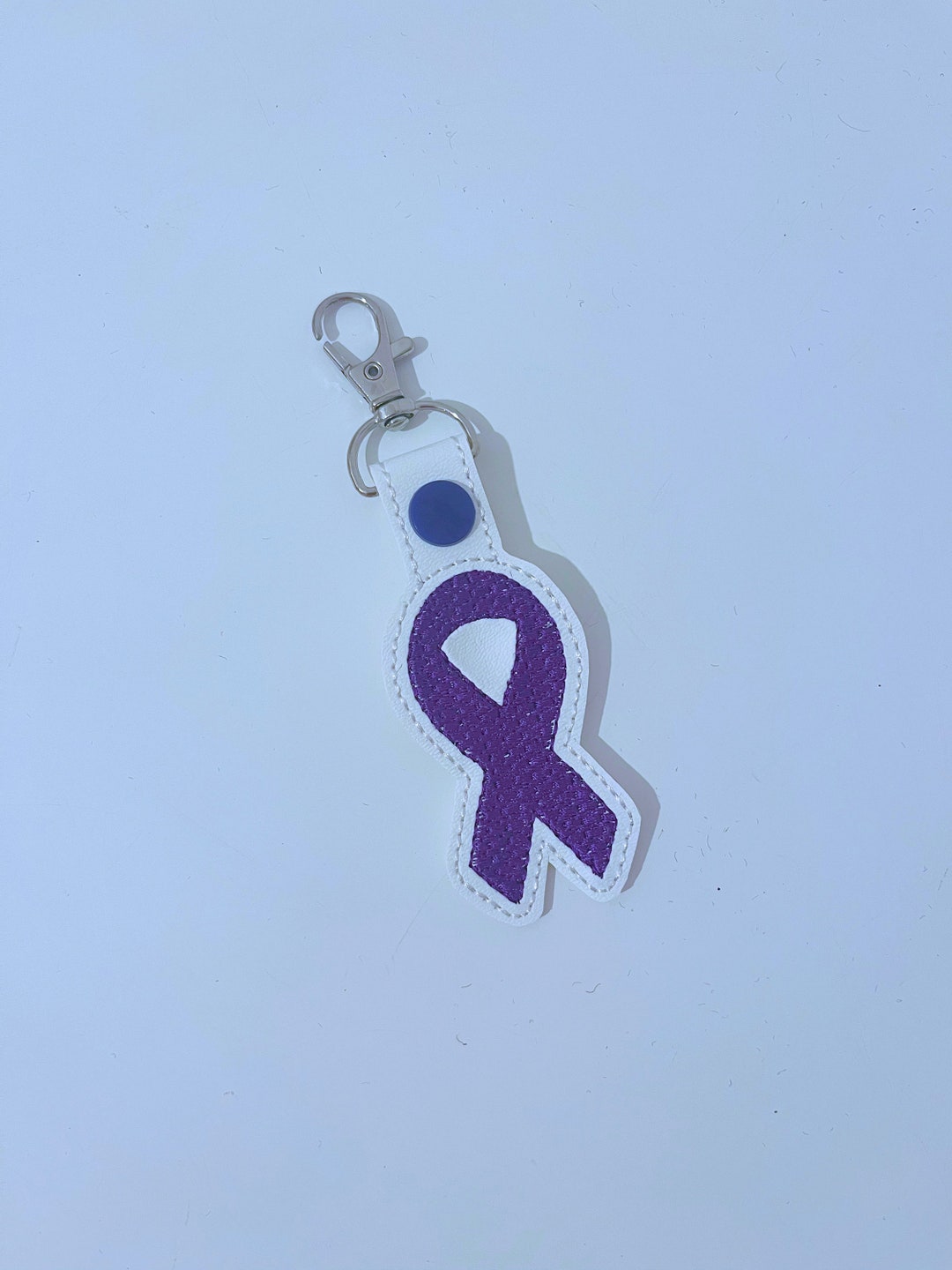 Awareness Ribbon Key Ring / Fob / Keyring / Embroidery / Bag Charm ...