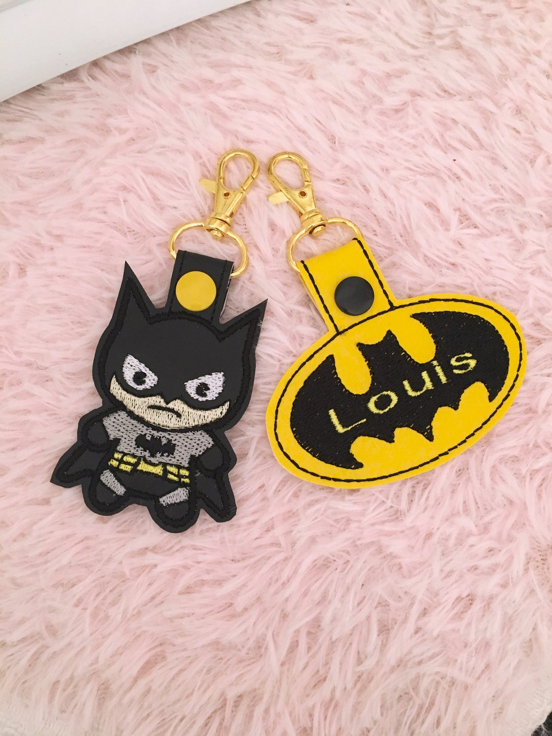 Bat Boy Key Ring / Fob / Keyring / Embroidery / Bag Charm / Planner ...