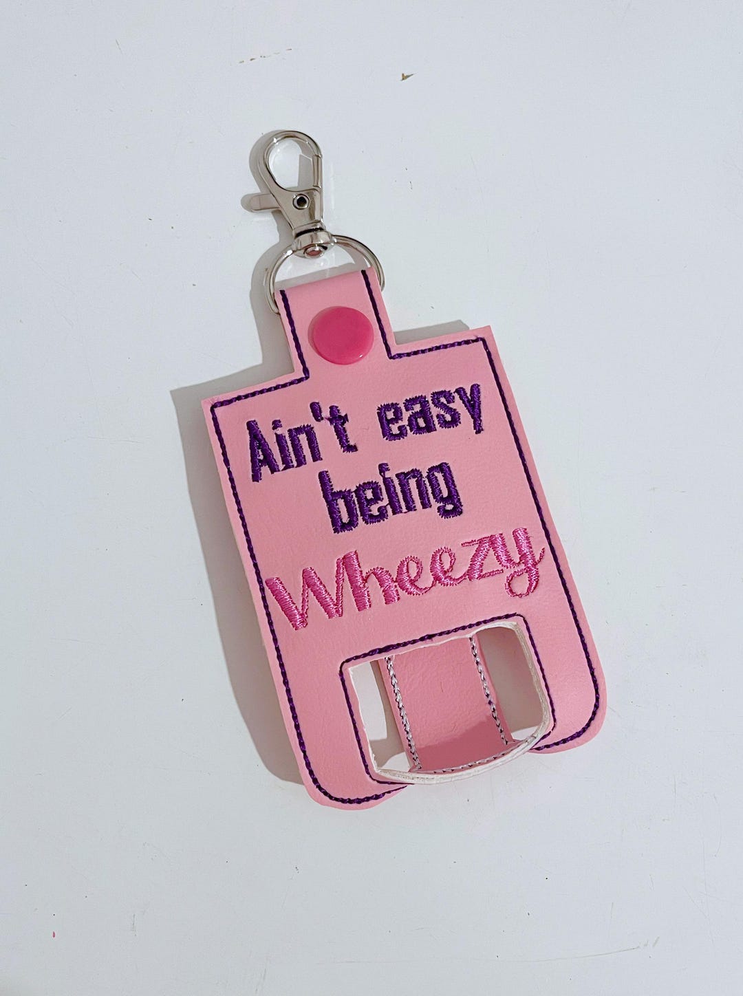 Aint Easy Being Wheezy Asthma Pump Inhaler Case Holder / Medical / Key ...