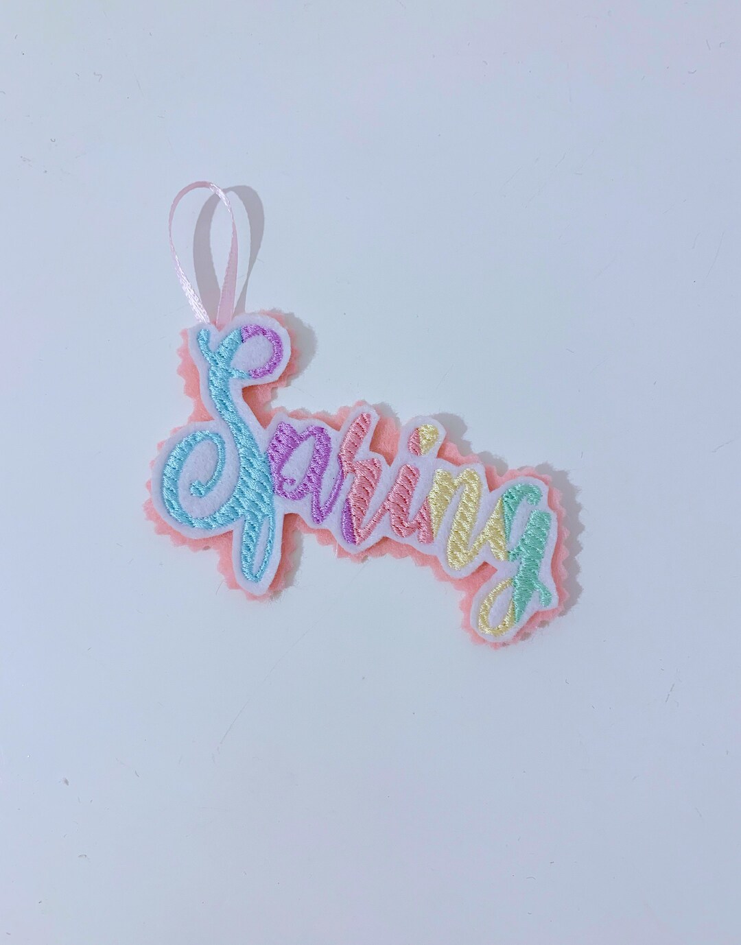 Spring Rainbow Decoration / Gift Tag / Twig Tree Hanger / Twiggy / Felt ...