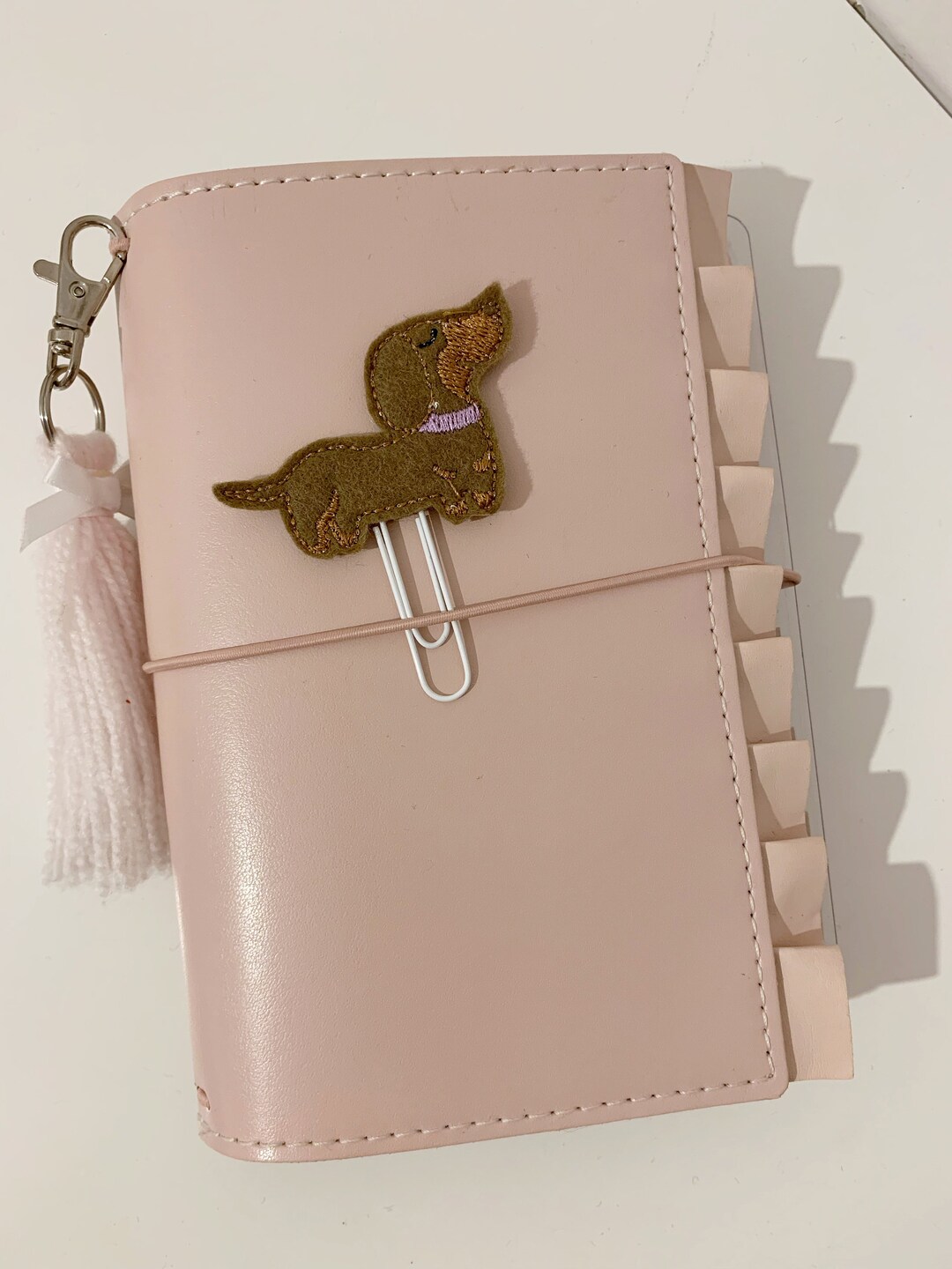 Sausage Dog Dachshund Felt Planner Paper Clip Travelers Notebook ...