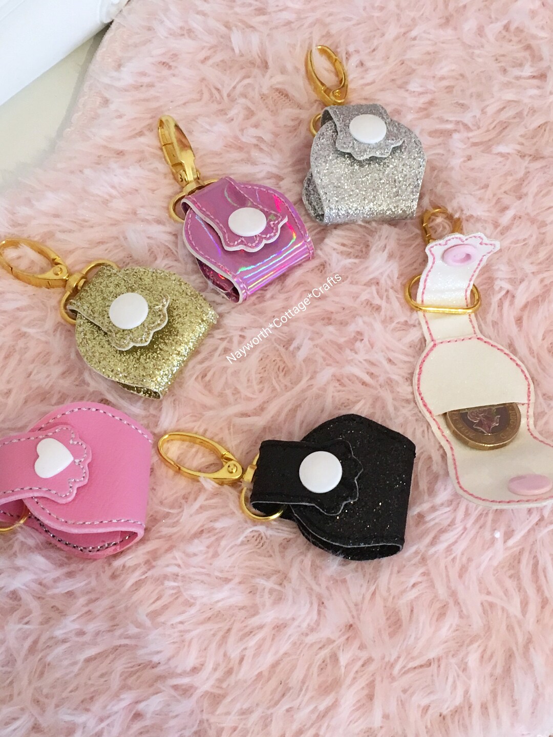 Trolley Pound Holder Key Fob / Keyring / Key Ring / Embroidery / Shop ...