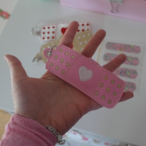Plaster Band Aid Case Holder / Medical / Key Ring Fob / Embroidery ...