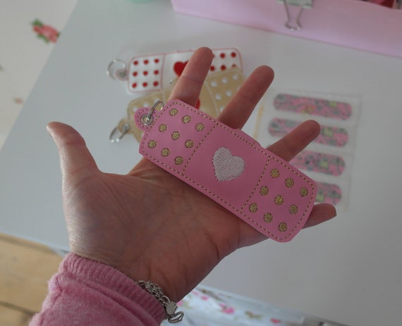 Plaster Band Aid Case Holder Medical Key Ring Fob Embroidery Bag Charm Bandage Etsy UK