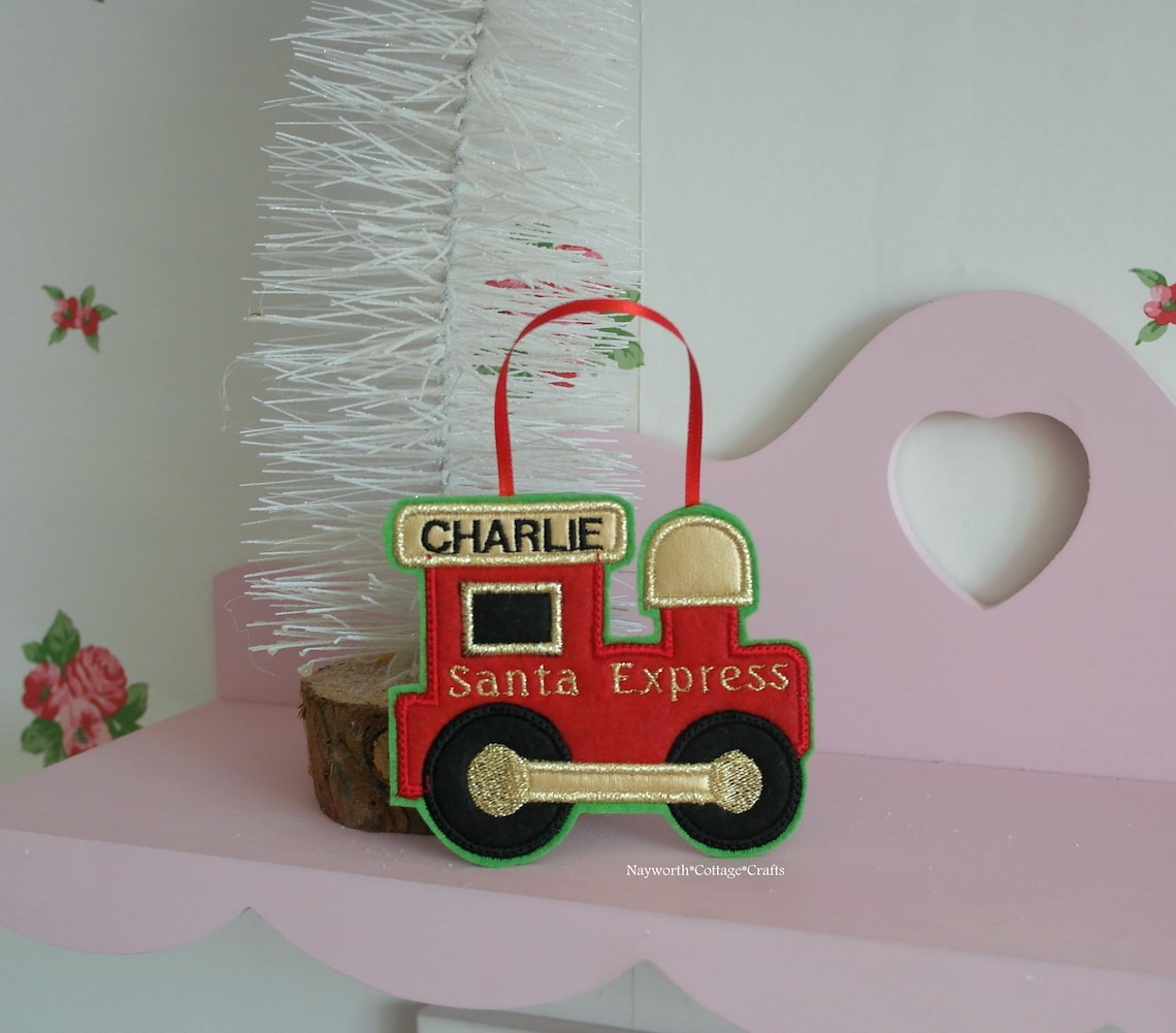 Personalised Santa Express Train / Christmas Hanging / Tree ...