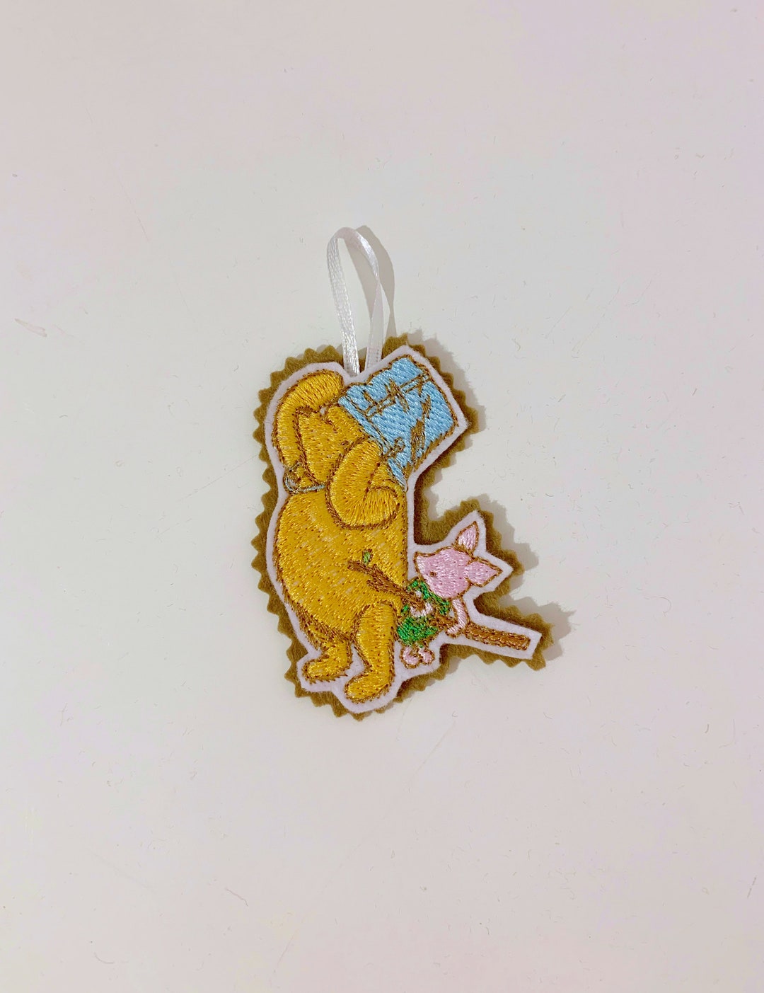 Hanging Classic Pooh Bear & Piglet Felt Decoration / Twig Tree ...