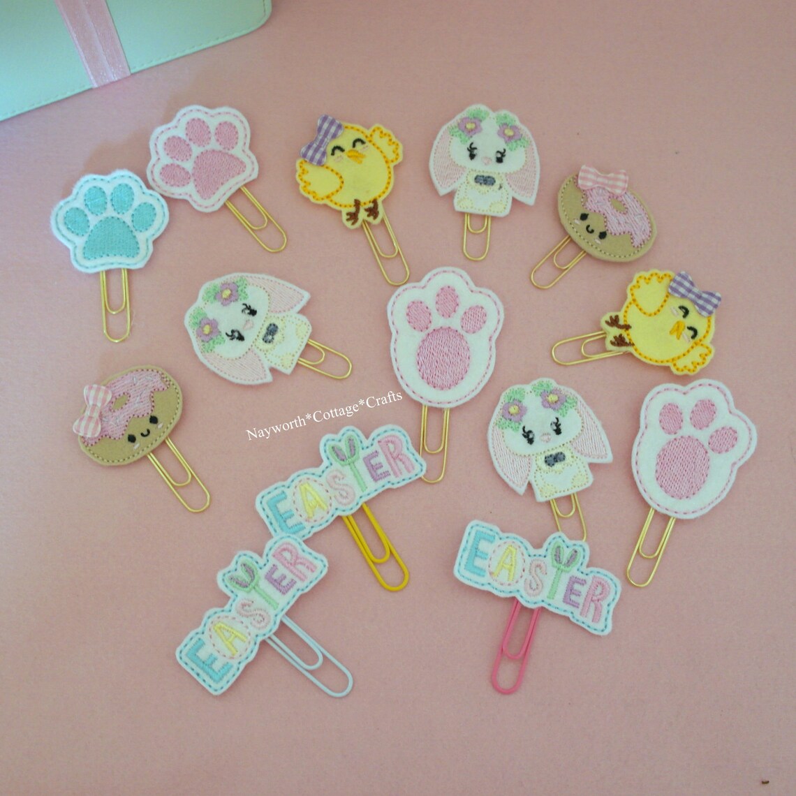 Easter Chick Bird Planner Felt Paper Clip Kikkik Filofax Journal - Etsy UK