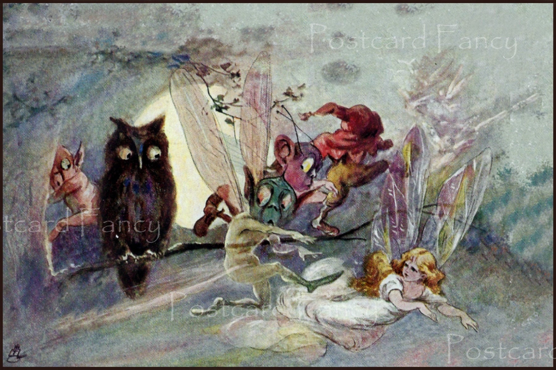 Vintage FAIRY Midsummer's Night Dream Instant DIGITAL | Etsy