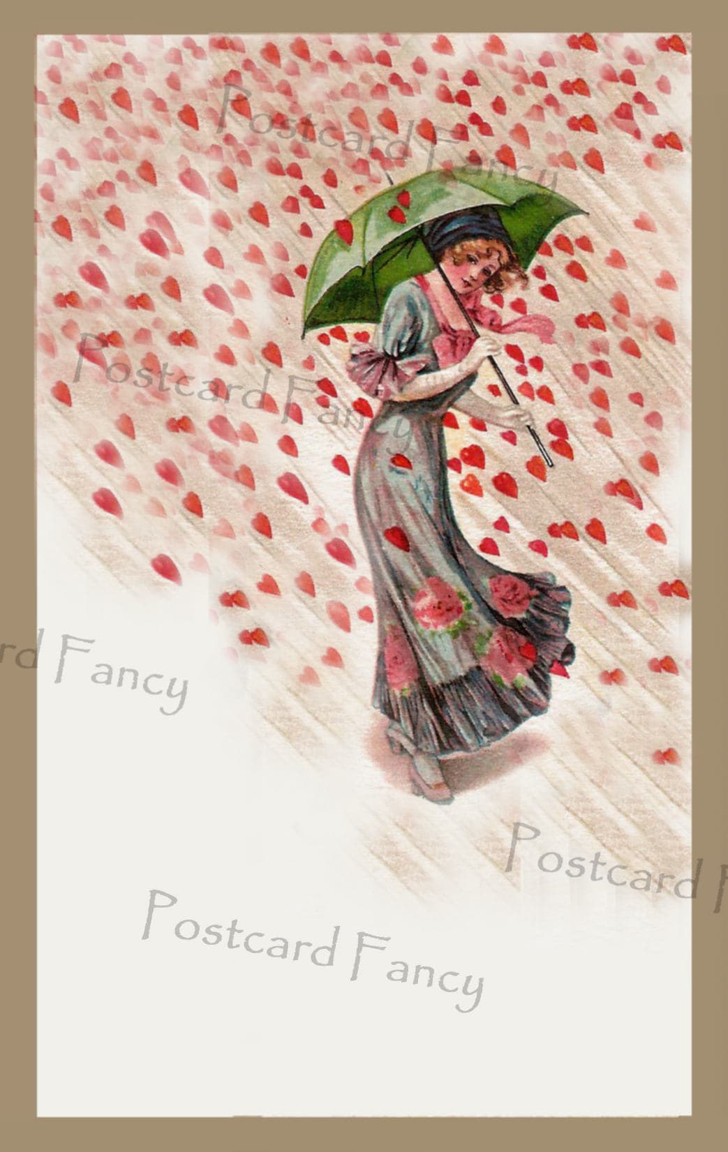 It's Raining Hearts, LOVE, Printable Vintage Image, Instant DIGITAL ...