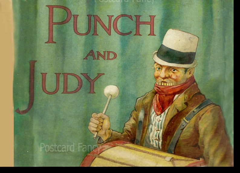 PUNCH and JUDY, Instant DIGITAL Download, Vintage Nister Book ...