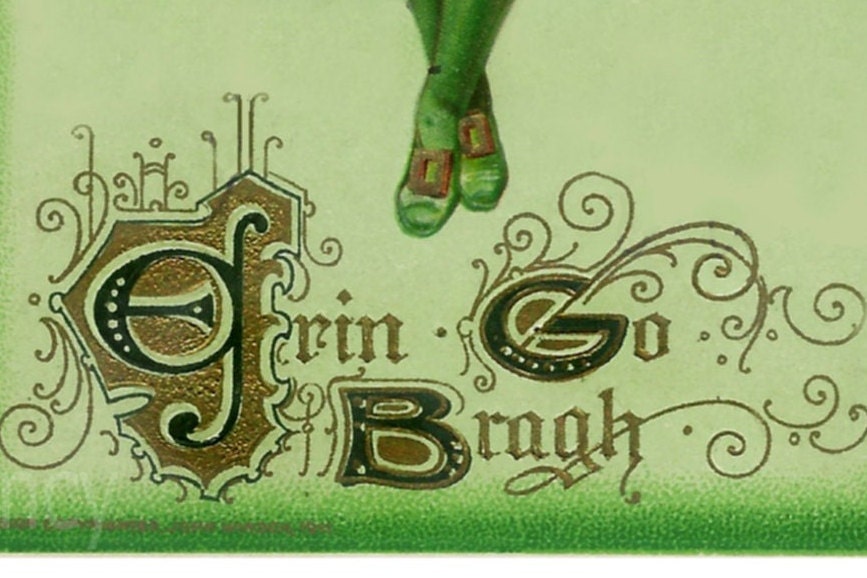 Pretty Irish Lady, Shamrock Wreath, Instant DIGITAL DOWNLOAD, St ...