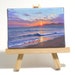 2.5x3.5 Ocean Sunset California Mini Painting by J. Mandrick | Etsy