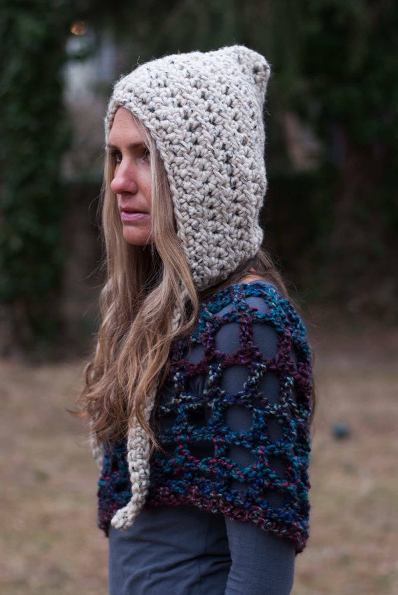 Crocheted Elf Hatunisex Pixie Hat Ski Hatgnome Hat Hobbit - Etsy