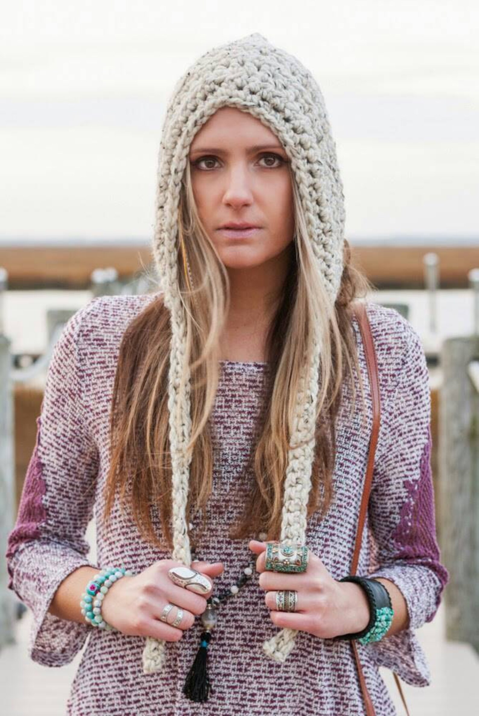 Crocheted Elf Hatunisex Pixie Hat Ski Hatgnome Hat Hobbit - Etsy