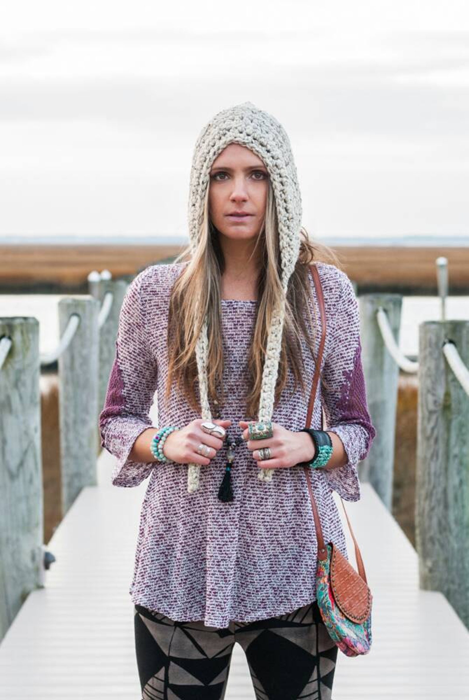 Crocheted Elf Hatunisex Pixie Hat Ski Hatgnome Hat Hobbit - Etsy