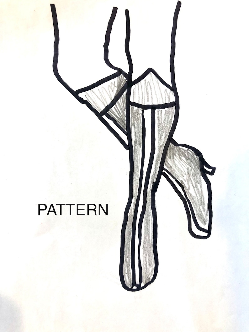 Bootlet Shoe Covers Pattern. Center Stripe Boot Covers Pattern - Etsy