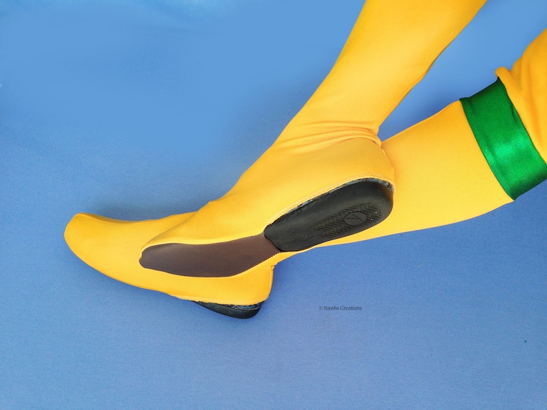 Yellow Thigh High Boots. Bootlet Shoe Covers. Handmade - Etsy