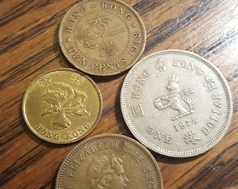 Hong kong coins | Etsy