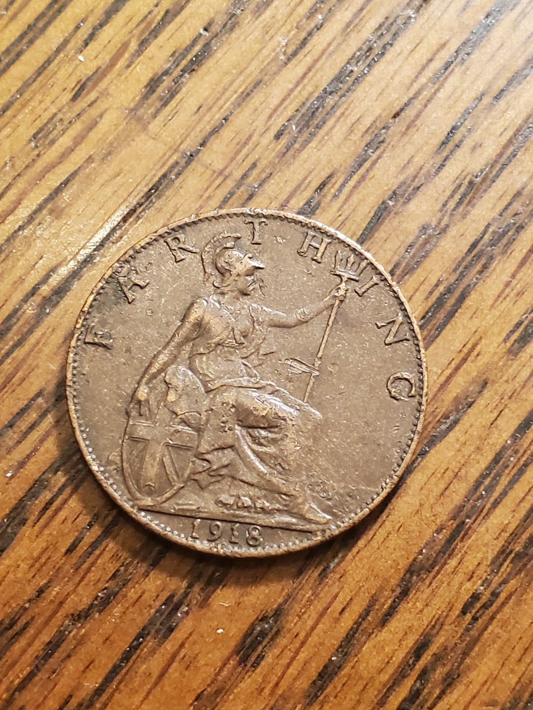 1918 Britain Farthing ** Inv - Etsy