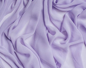 Pastel Blue plain coloured Polyester Sheer Chiffon Fabric | Etsy
