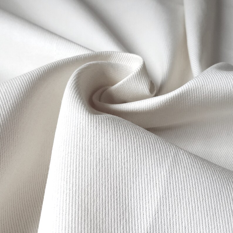 Ivory off White Herringbone Twill Fabric 100% Cotton 150cm - Etsy