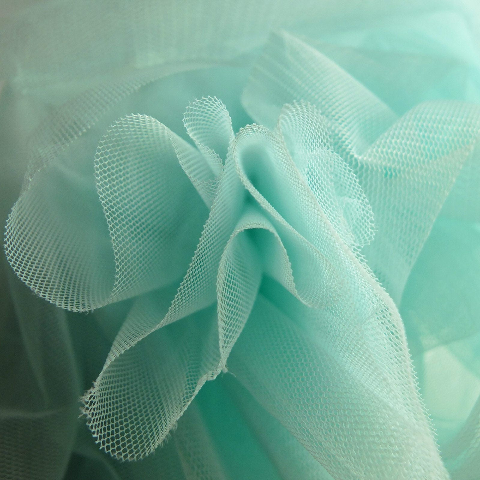 Pastel Mint Green Soft Tulle Fabric 150cm Wide Evening / | Etsy