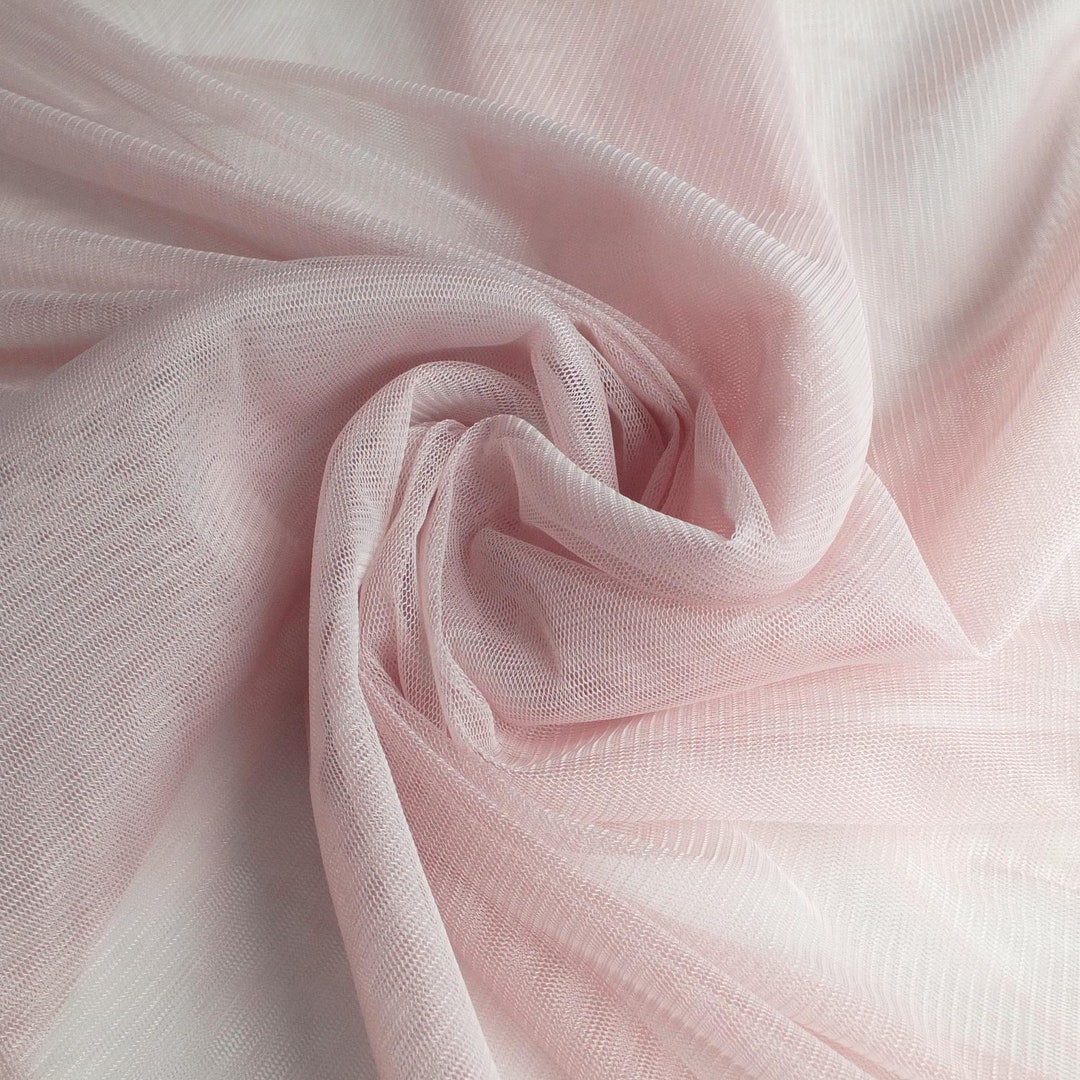 Dusky Muted Pink Soft Tulle Veiling Fabric 150cm Wide - Sold by the ...