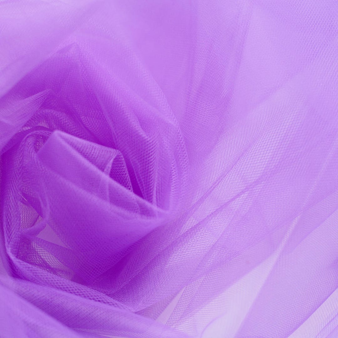 Purple Fine Tulle Fabric 300cm Wide - Sold by the Metre - Net Suitable ...