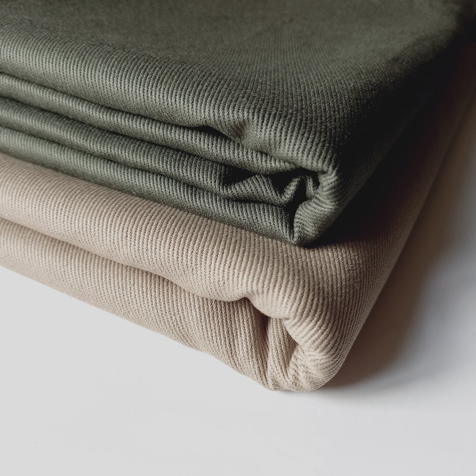 Khaki Heavy Woven Fabric 100% Cotton Twill 150cm Wide - Etsy