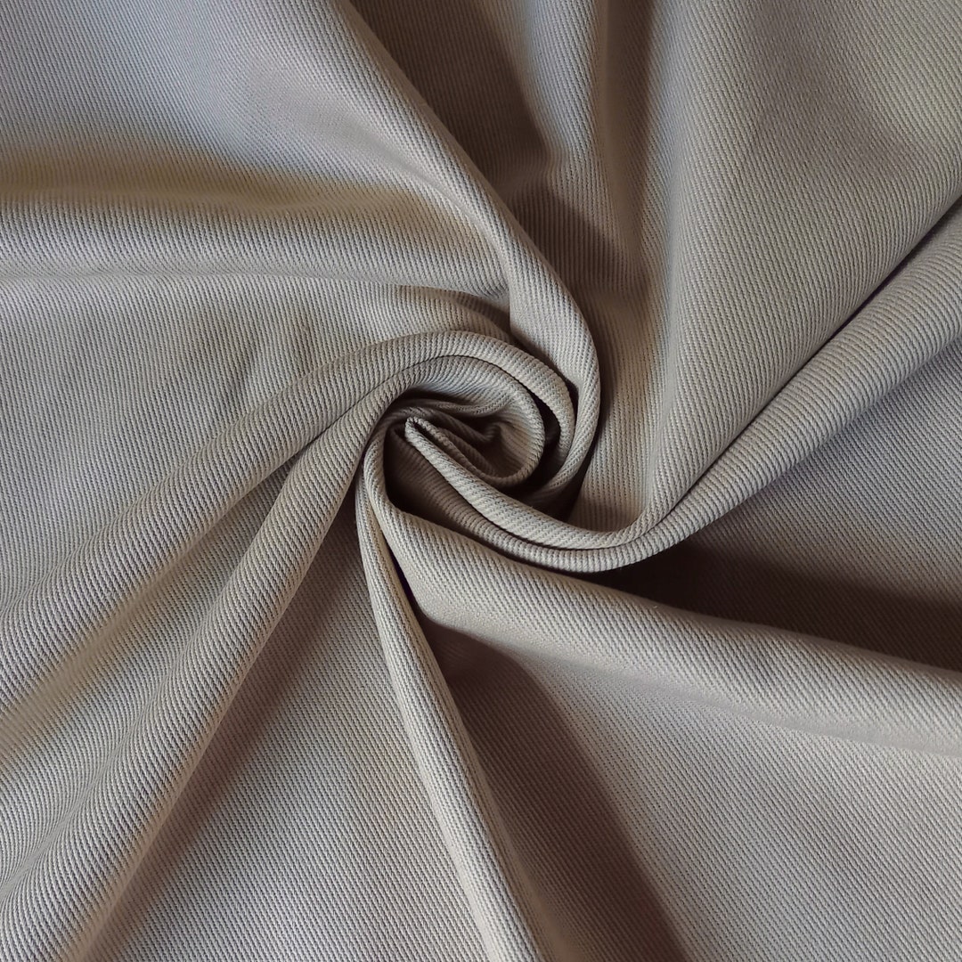 Beige Heavy Woven Fabric 100% Cotton Twill – 150cm Wide - Etsy
