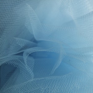 Light Sky Pastel Blue Fine Tulle Fabric 300cm Wide Sold by - Etsy