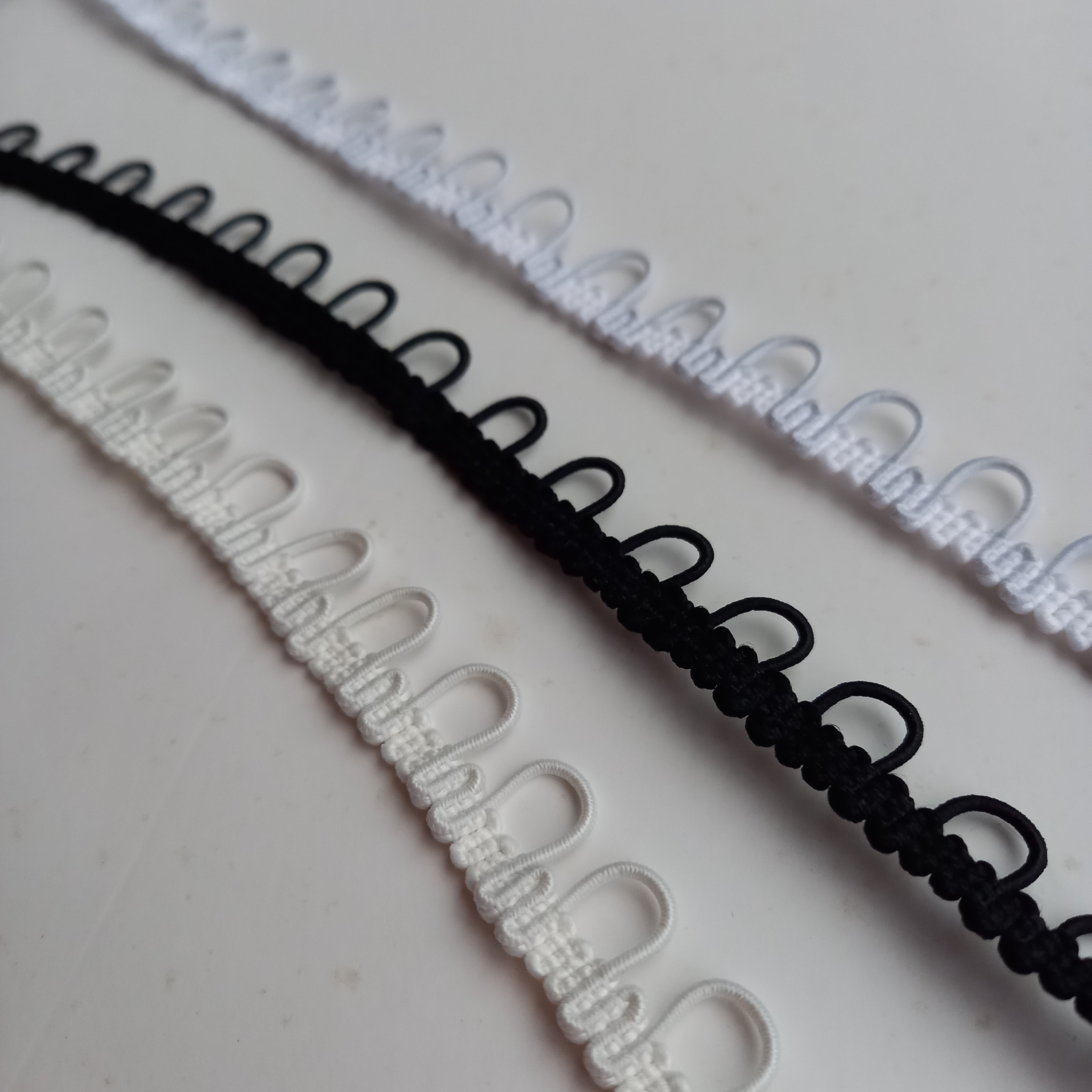 Bridal Looping Elastic Button Holes with Close Spacing Sold | Etsy