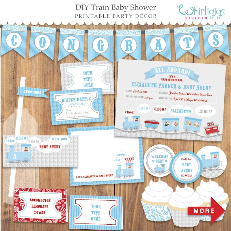 Train Baby Shower - Etsy