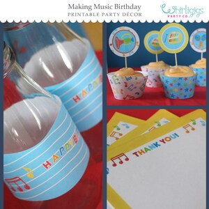 Music Party Decorations ; Music Birthday Party Printable Party Supplies ...