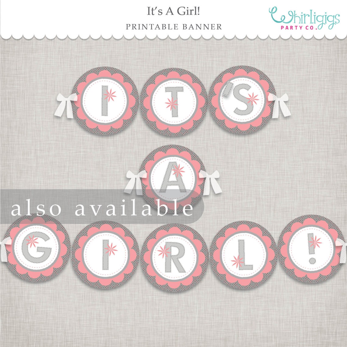 Pink Floral Congratulations Banner Printable File INSTANT - Etsy