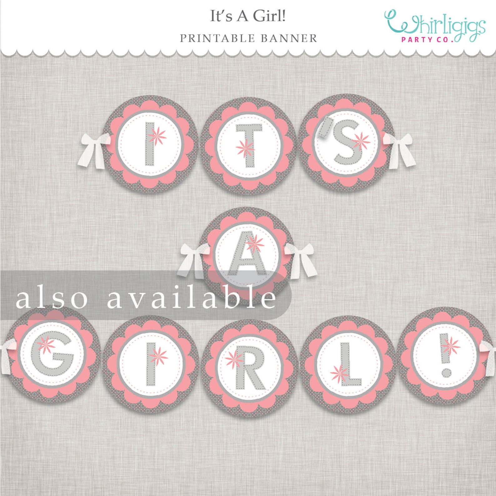 Pink Floral Congratulations Banner Printable File INSTANT - Etsy